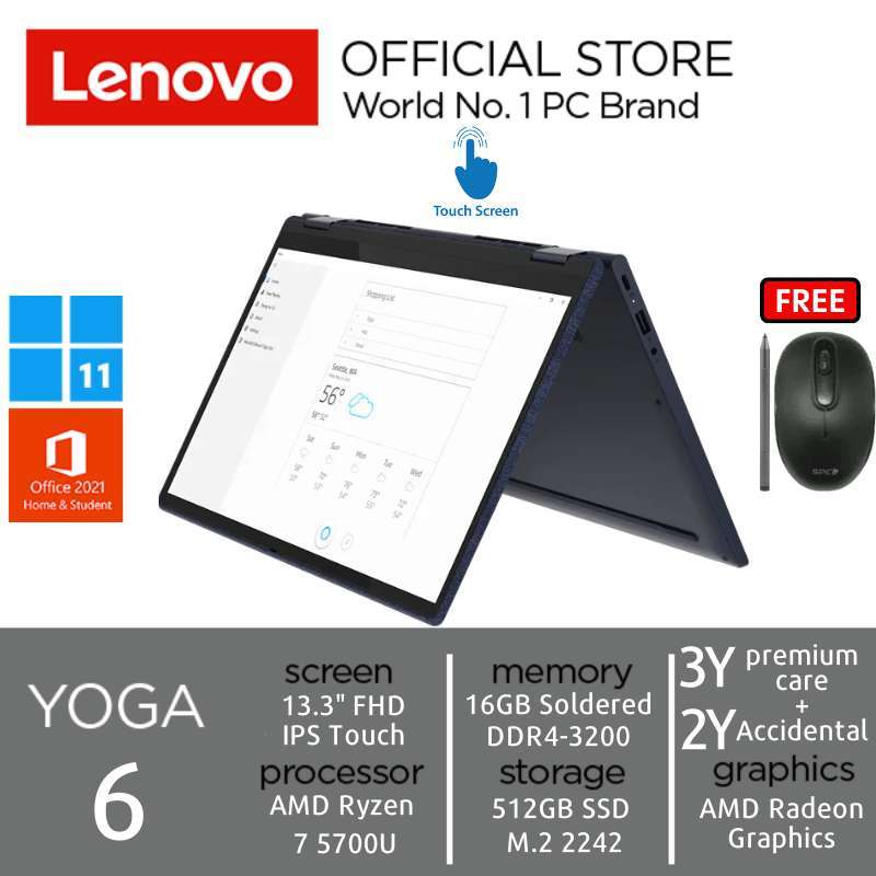 Promo Lenovo Yoga Alc Beid Amd Ryzen U Gb Gb Ssd Touch Win Home Ohs