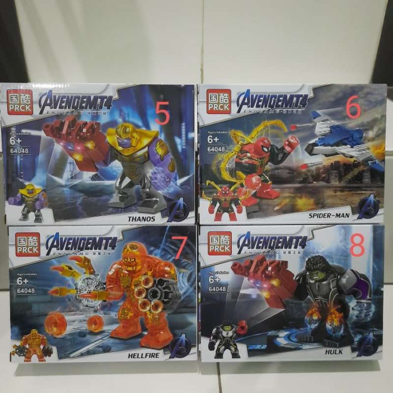 Jual LEGO BOOTLEG MINIFIGURE BESAR BATMAN SPIDERMAN IRONMAN BLACK ...