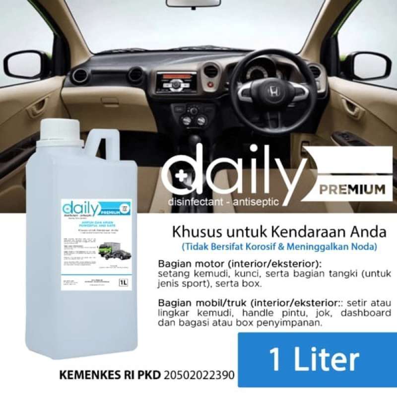 Jual DAILY PREMIUM DESINFEKTAN KEMENKES KEMASAN 1 LITER REFILL ...