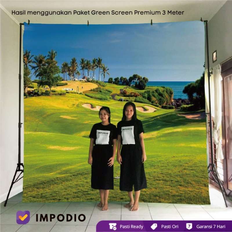 Jual Stand Backdrop Tinggi 3m X Lebar 3m + Green Screen Premium Impodio ...