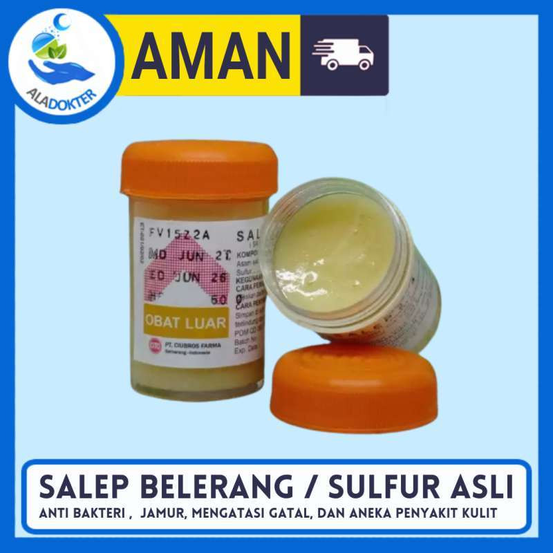 Jual Salep Belerang Sulfur Asli Obat Gatal Penyakit Kulit Eksim Scabies ...