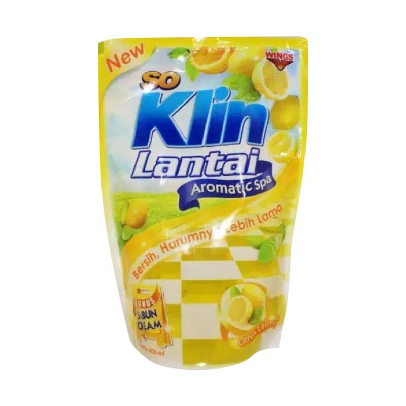 Promo SO KLIN Citrus Lemon Pembersih Lantai [400 mL/ Kemasan Pouch ...