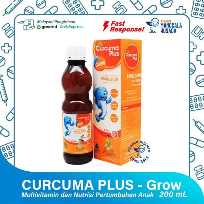Jual CURCUMA PLUS GROW EMULSION 200 ML - JERUK di Seller APOTEK ...