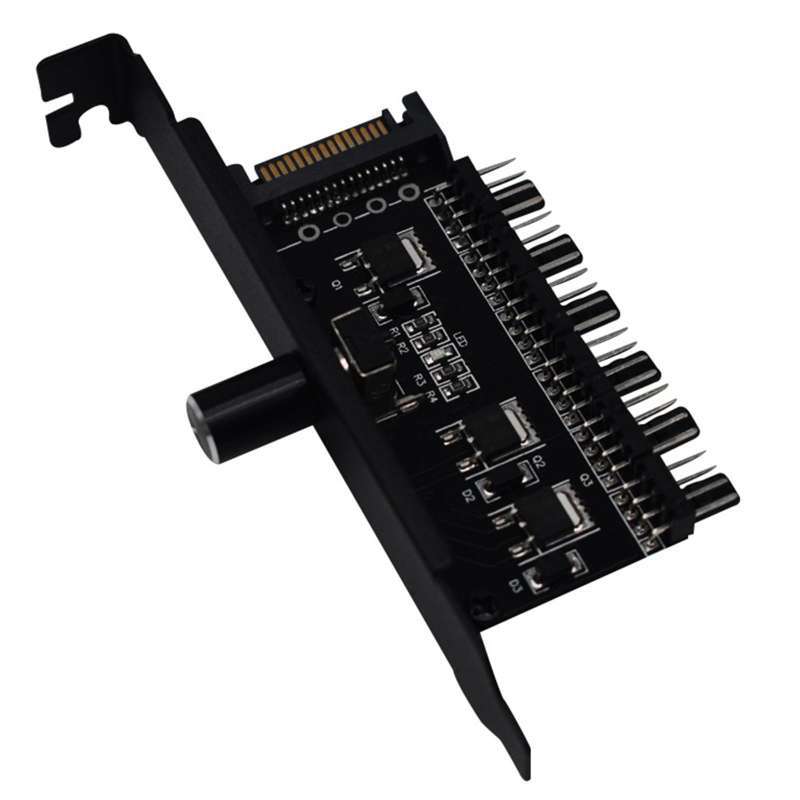 Promo 6 Way PC Cooler Cooling Fan Speed Controller PCI Bracket 12V ...