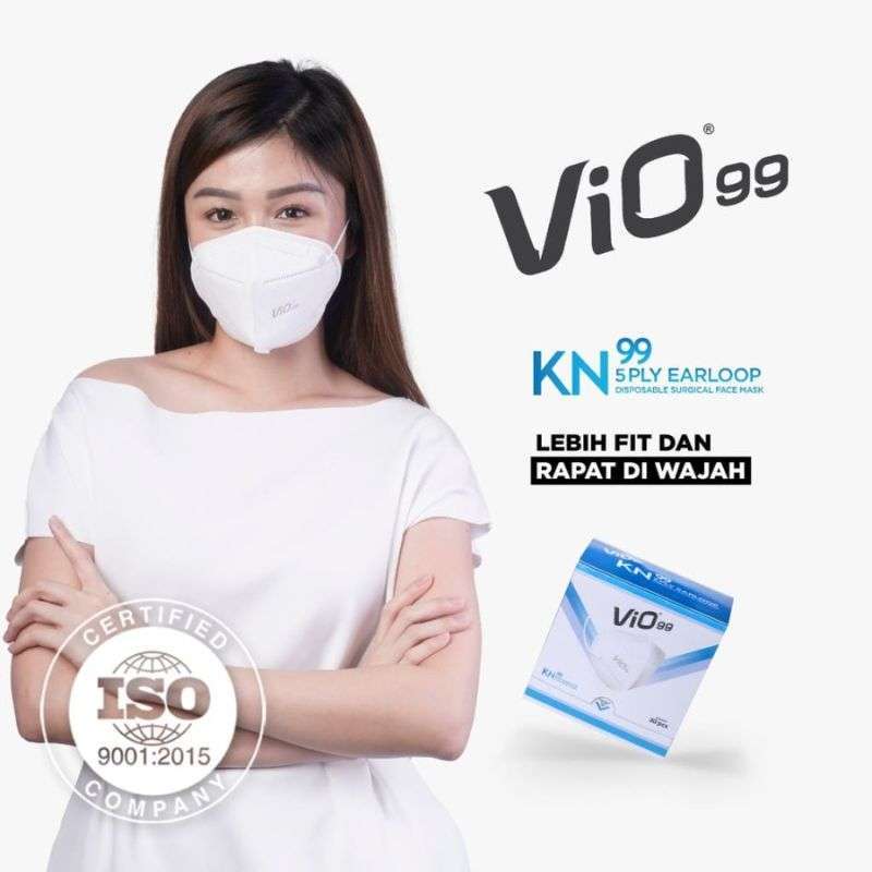 Jual Vio Mask KN 99 20's Medis Premium 5 ply mudah bernafas dan ...