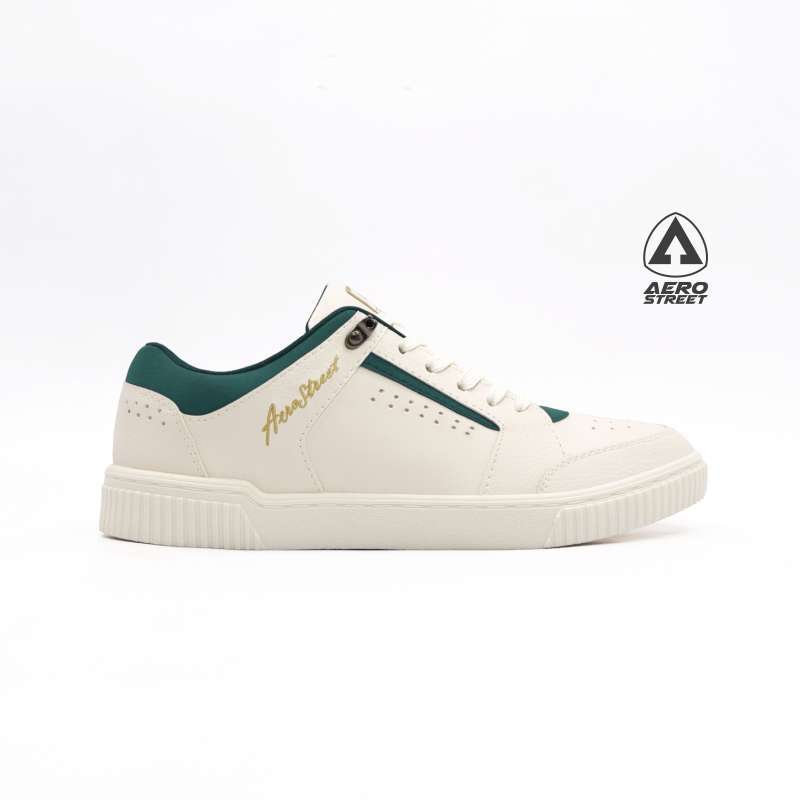 Promo Aerostreet 37-44 Classic Putih Hijau Tua - Sepatu Sneakers Casual ...