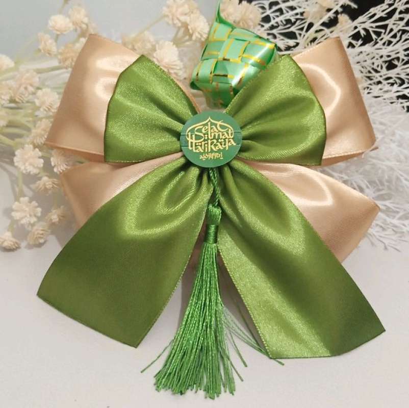 Jual Hiasan Idul Fitri Lebaran Pita Satin Pita Parcel Pita Hampers Pita ...
