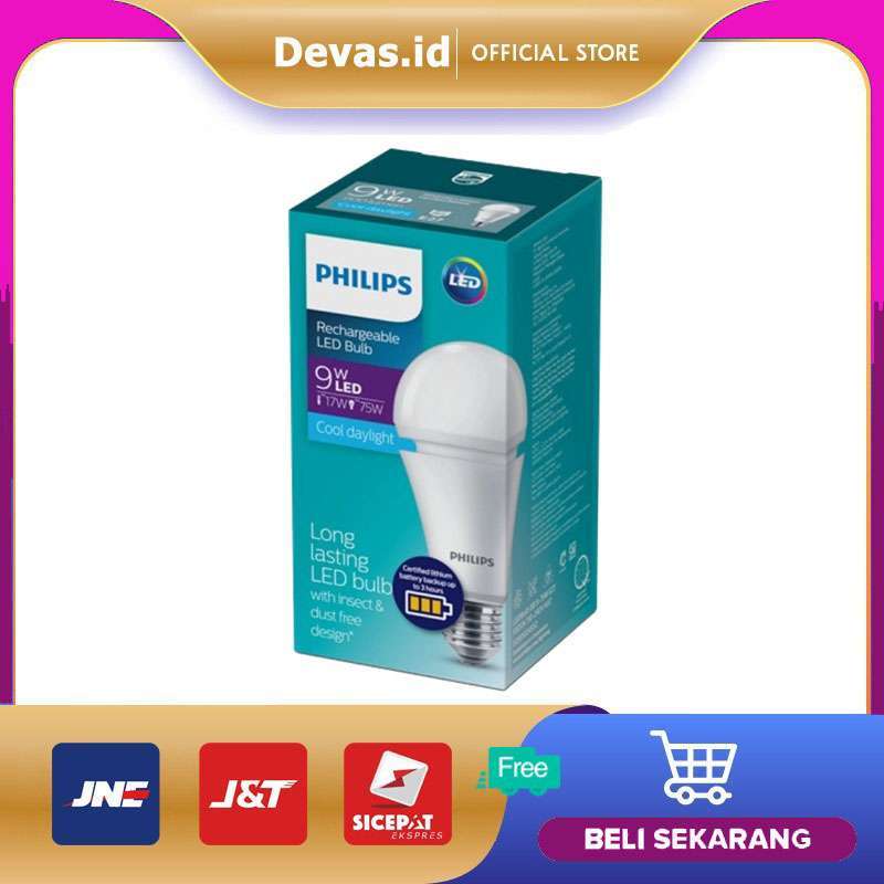 Promo PHILIPS Emergency LED Bulb 9W 9 Watt 6500K E27 Garansi Resmi ORIGINAL Diskon 22% di Seller ...