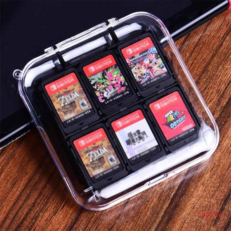 Jual Zzz Kotak Hard Case Pc Transparan Hitam / Putih Holder 12 ...