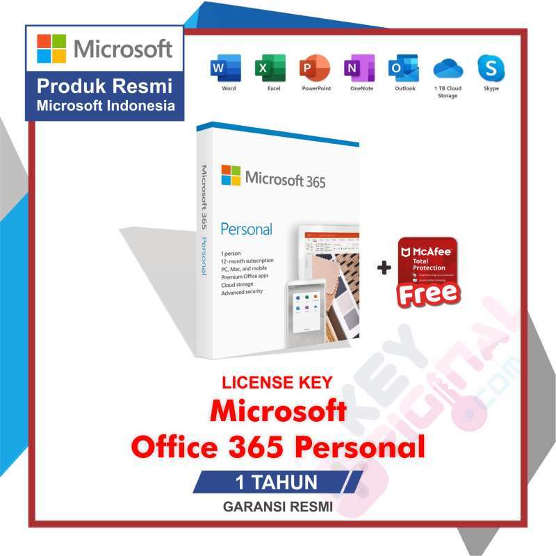 Promo Microsoft Office 365 Personal - 1 Tahun - ORIGINAL Diskon 60% di Seller KeyOriginal ...
