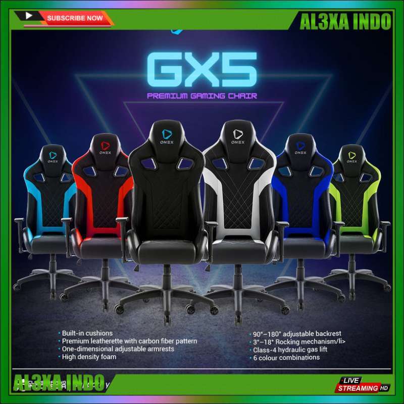 Jual Onex Gx5 Kursi Gaming Chair Premium Quality Gx 5 Gx-5-Green di ...
