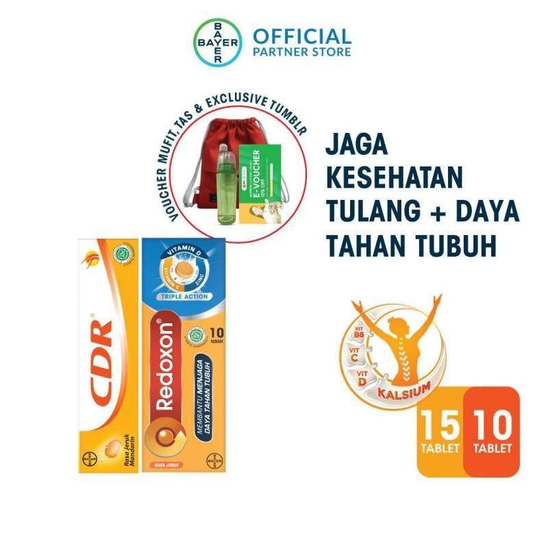 Jual Starter Kit CDR 15 Tablet rasa Jeruk, Redoxon 10 Tablet, Voucher ...