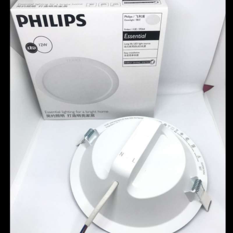 Jual PHILIPS DOWNLIGHT LED ERIDANI 12 WATT DALAM PLAPON ( CAHAYA PUTIH ...