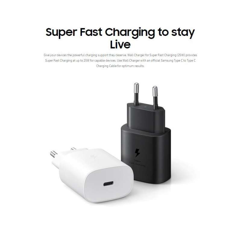 Jual Original Samsung 25w Super Fast Travel Adapter With Type-c Cable ...