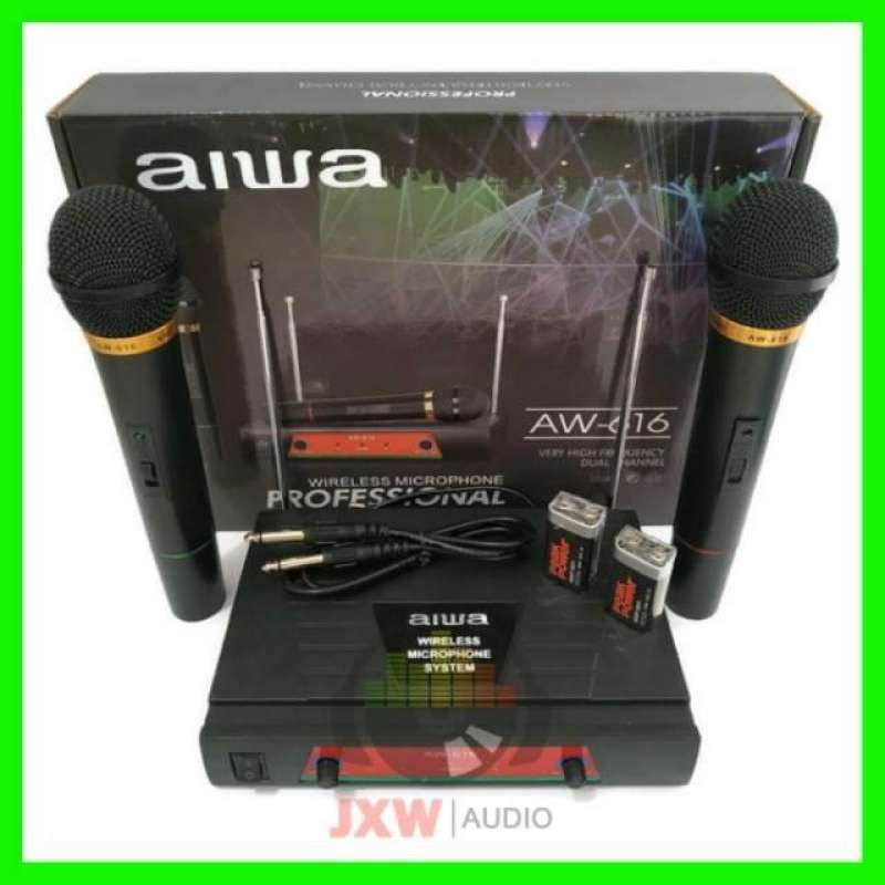 Jual Aiwa Microphone Wireless Double Aw-616 Di Seller Blora Store ...