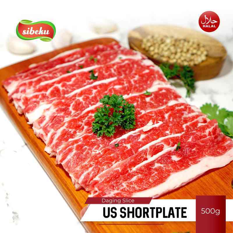 Promo Daging Sapi Beef Slice ShortPlate Halal 500 gram Frozen Food ...