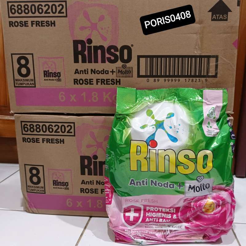 Jual Rinso Rose Fresh Molto Pink 1.8kg (1 Dus = 6 Pc) Di Seller Poris0408 - Cipondoh Indah, Kota ...