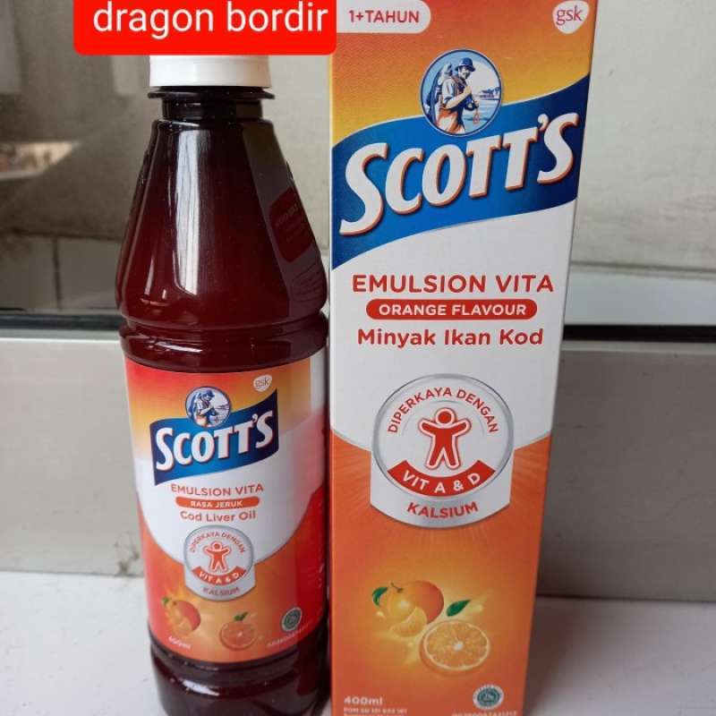 Jual MINYAK IKAN SCOTT'S EMULSION 400ml (RASA JERUK) di Seller Bagus ...
