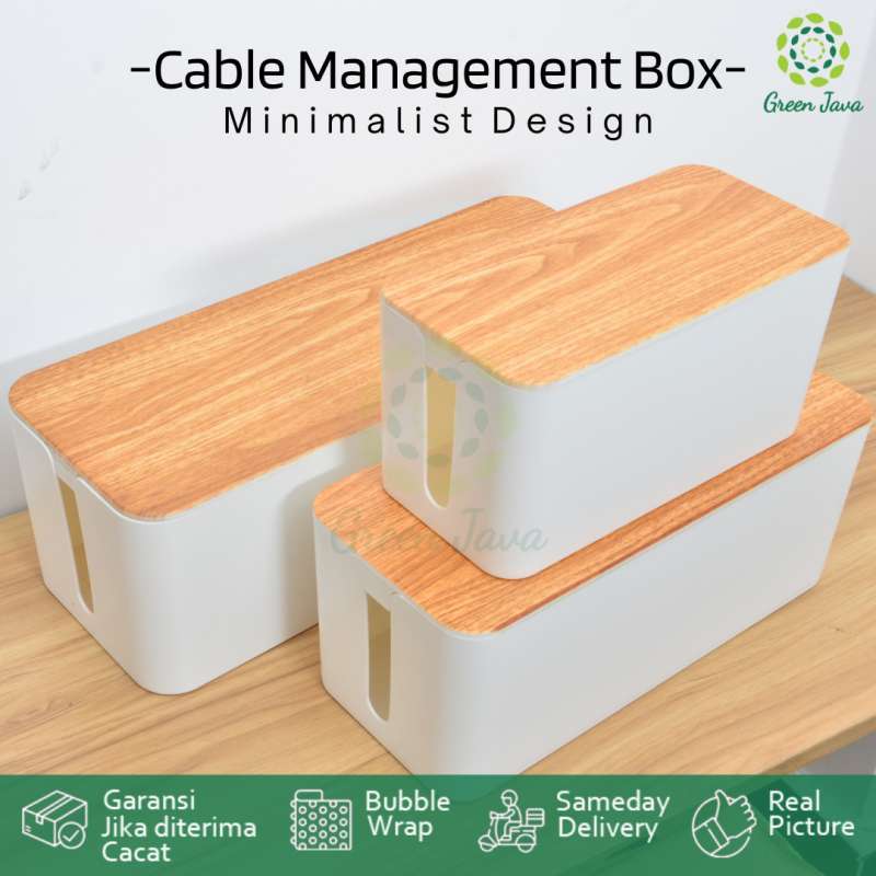Jual Kotak Organizer Pengatur Kabel - Cable Management Box - Medium ...