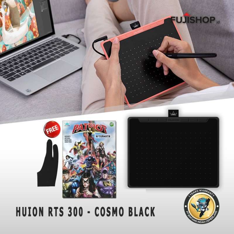 Jual Huion Rts 300 / Rts300 Drawing Pen / Pen Tablet Garansi Resmi 1 Tahun Di Seller Fujishopid ...