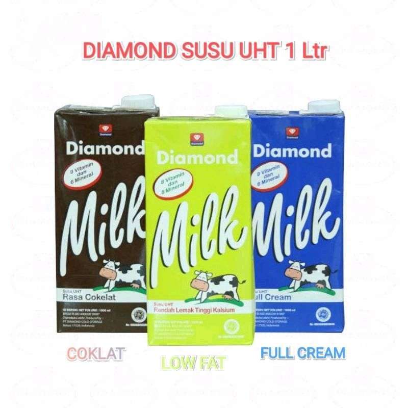 Jual DIAMOND SUSU UHT 1 liter di Seller Delight - Cipinang Cempedak ...