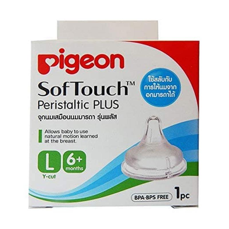 Jual Pigeon Softouch Peristaltic Plus Nipple Wide Neck Dot Bayi [Size L] di Seller Toko susu 48 ...