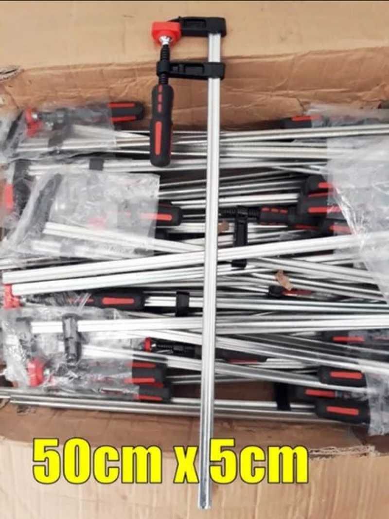 Jual New Clamp Klem F Alat Press Penjepit Kayu 500x80 Mm Heavy Duty ...