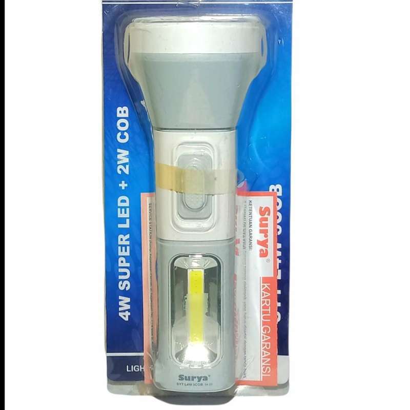 Jual Senter 4 Watt Super LED + 2 Watt COB Surya SYT L4W 3COB di Seller ...