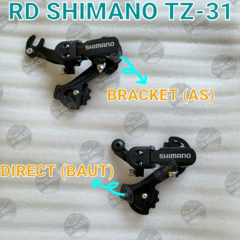 Jual Rd Rear Derailleur Shimano Tourney Tz-31 6-7 Speed Bracket ...