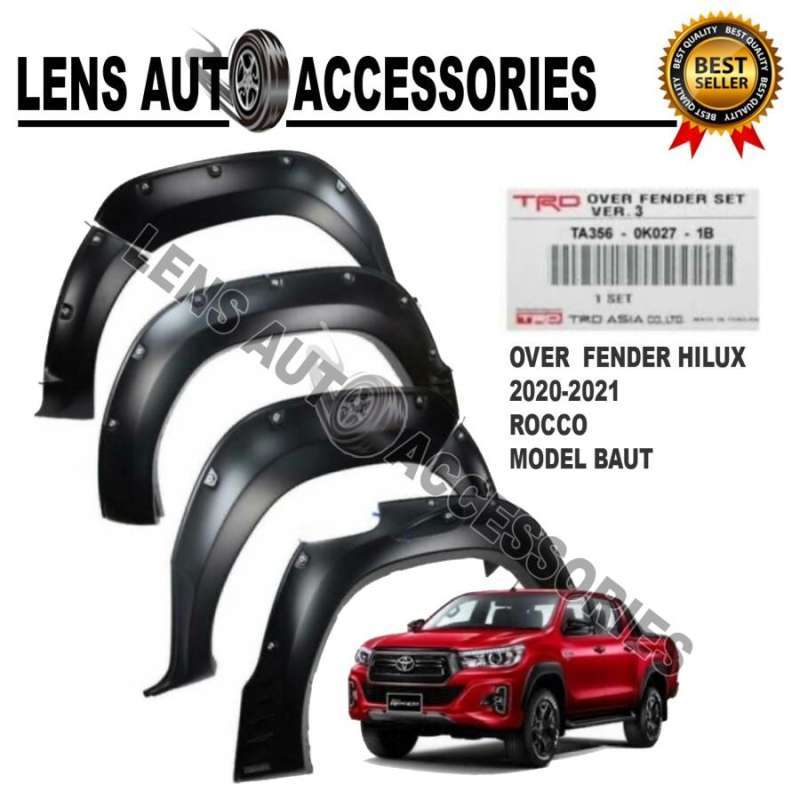 Jual OVER FENDER TOYOTA HILUX 2020 - 2021 ROCCO MODEL BAUT di Seller ...