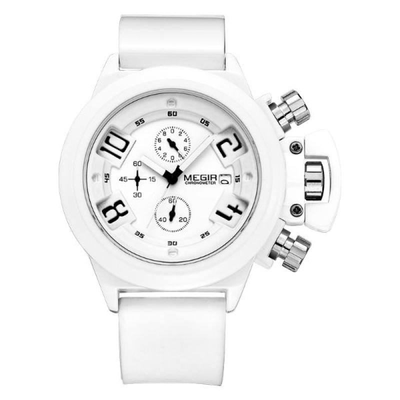 Jual Megir 2002 Multifunction Quartz Wristwatch Chronograph Calendar ...