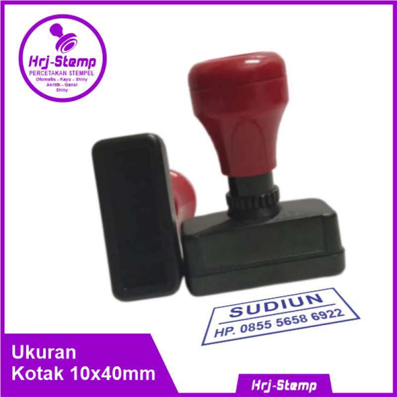 Promo Cetak Stempel Otomatis 1 Warna | Cap Stempel Standar Nama Dan ...