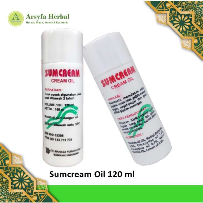 Jual Sumcream | Sumbawa Cream Oil 120 Ml | Balsem Herbal Kental Aroma ...