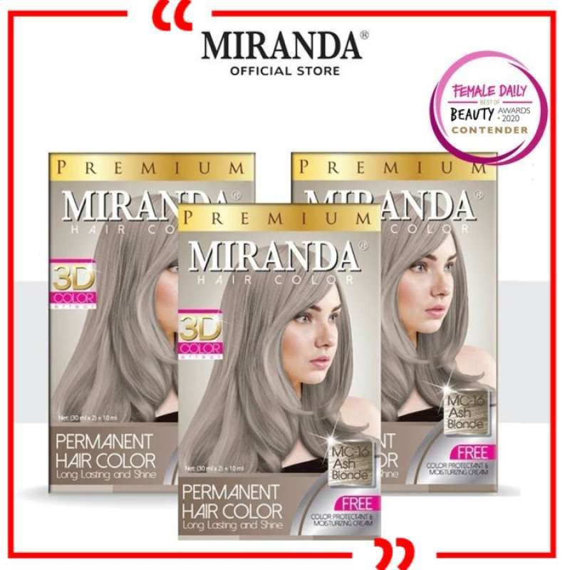Jual MIRANDA HAIR COLOR ASH BLONDE MC-16 BOX 30ML di Seller Apotek ...
