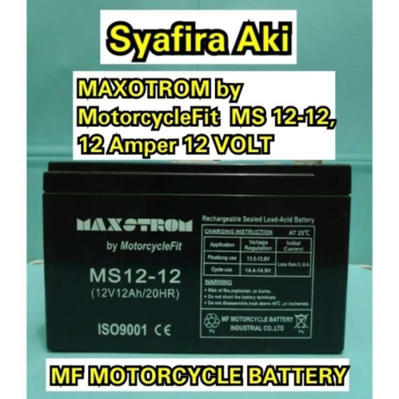 Jual Aki 12v-12ah Aki Kering Sepeda Listrik Deep Cycle, Timbangan, Ups ...