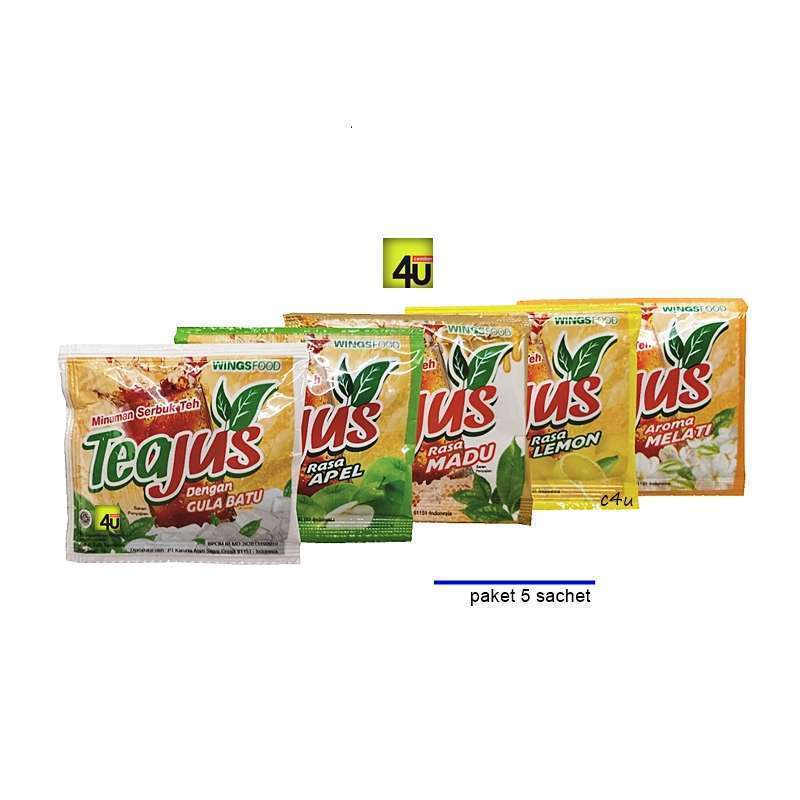 Jual Teajus - Minuman Serbuk Teh Rasa Gula Batu - Paket 5 Sachet Di ...