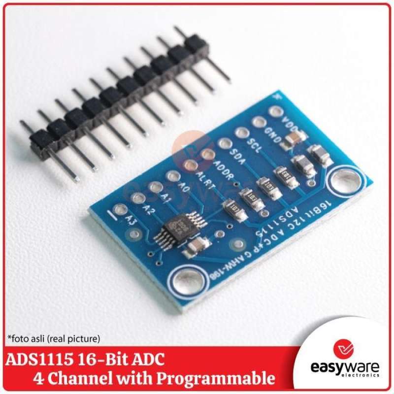 Jual Ads1115 16 Bit I2c Adc 4 Channel Analog To Digital Module Di Seller Easyware Electronics ...