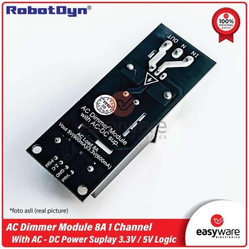 Jual Robotdyn Ac Dimmer 8a Ac-dc Power Supply 1 Ch 3.3v 5v Ac 110~240v ...
