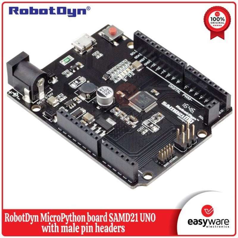 Jual RobotDyn MicroPython board SAMD21 UNO With Male Pin Headers di Seller EasyWare Electronics ...