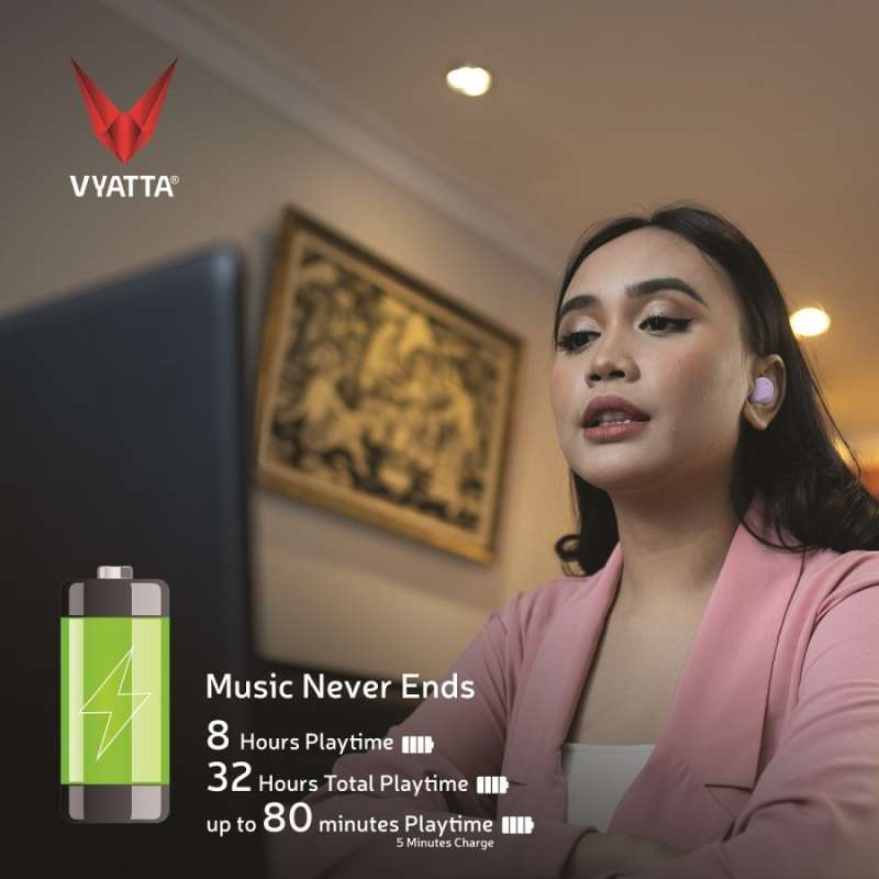 Jual Vyatta Airboom Pro / Pro 3 Tws Bluetooth Earphone Gaming Mode ...
