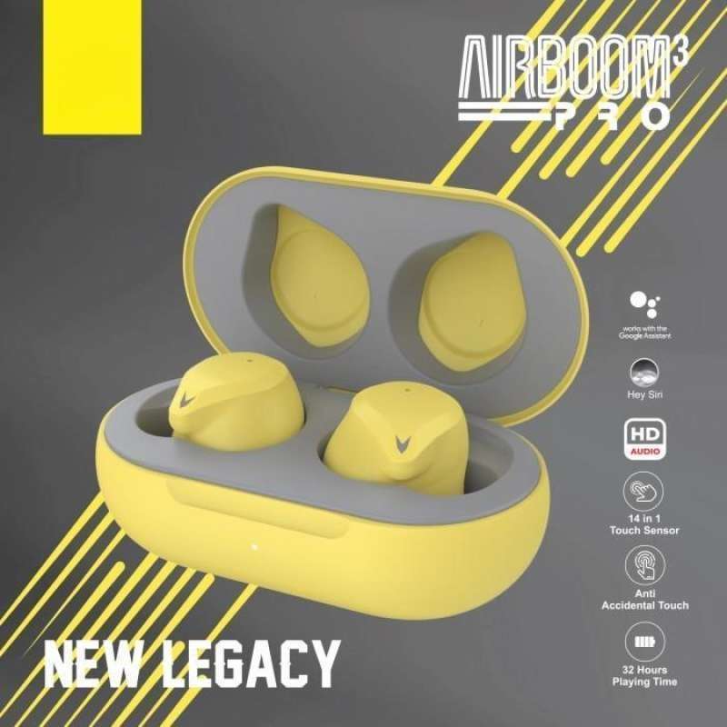 Jual Vyatta Airboom Pro / Pro 3 Tws Bluetooth Earphone Gaming Mode ...