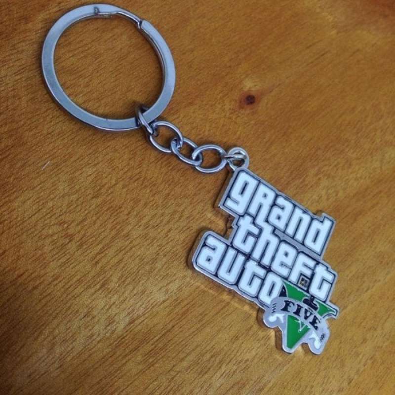 Promo Keychain Key Chain Gantungan Kunci Grand Theft Auto Gta V Diskon ...
