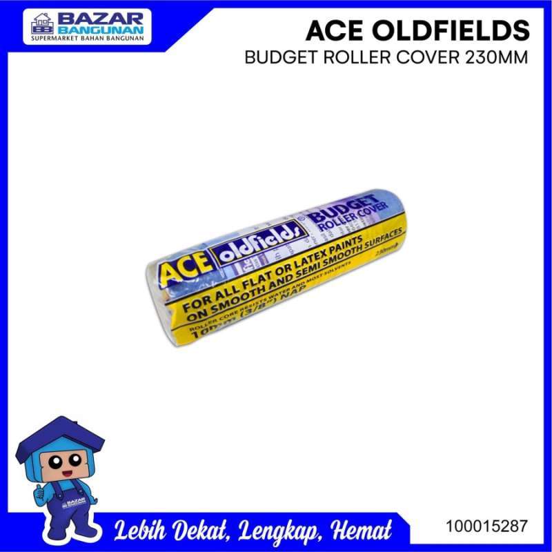 Jual KUAS ROLL ROL CAT PAINT ROLLER BRUSH TEMBOK ACE OLDFIELDS BUDGET ...