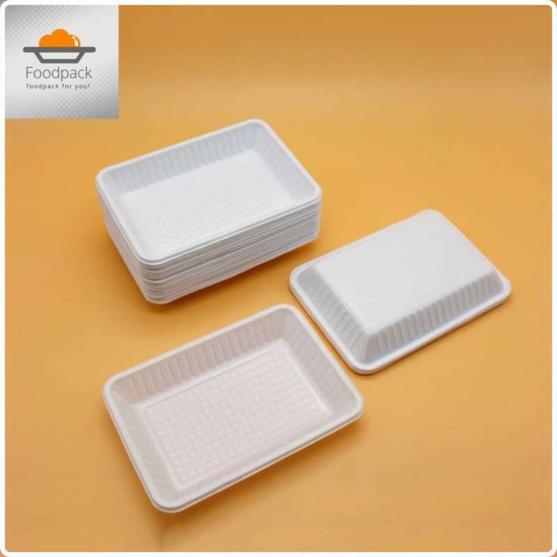 Jual Mika Tray Putih Alas Tempat Wadah Buah Sayur Daging Kue Kode 101 ...