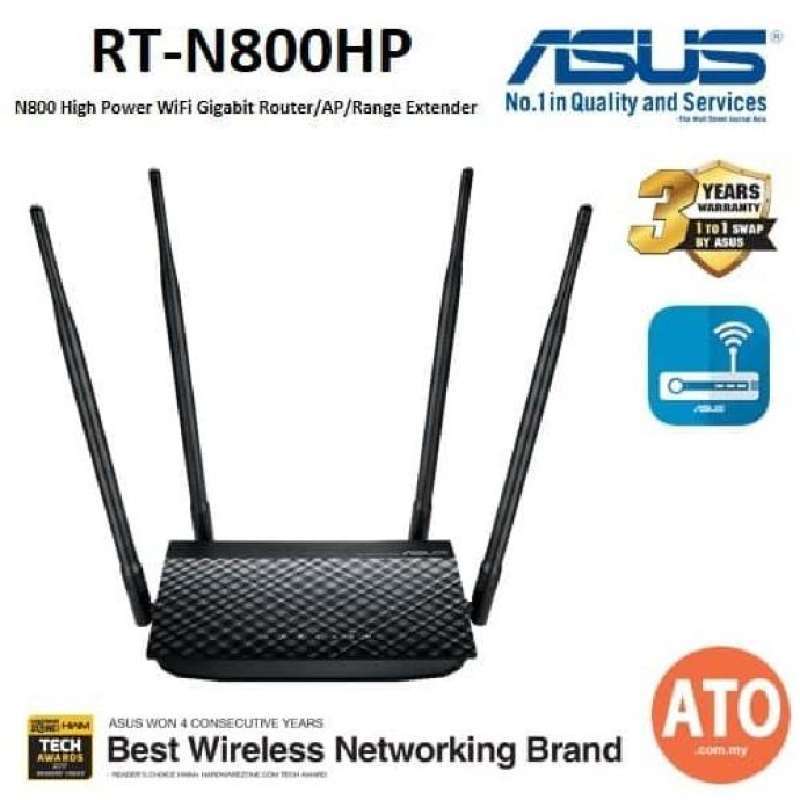 Jual Asus RT-N800HP N800 High Power WiFi Gigabit Router AP Range ...