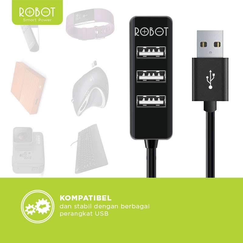 Promo ROBOT H140-80 USB HUB [Panjang Kabel 80cm] Diskon 17% di Seller ...