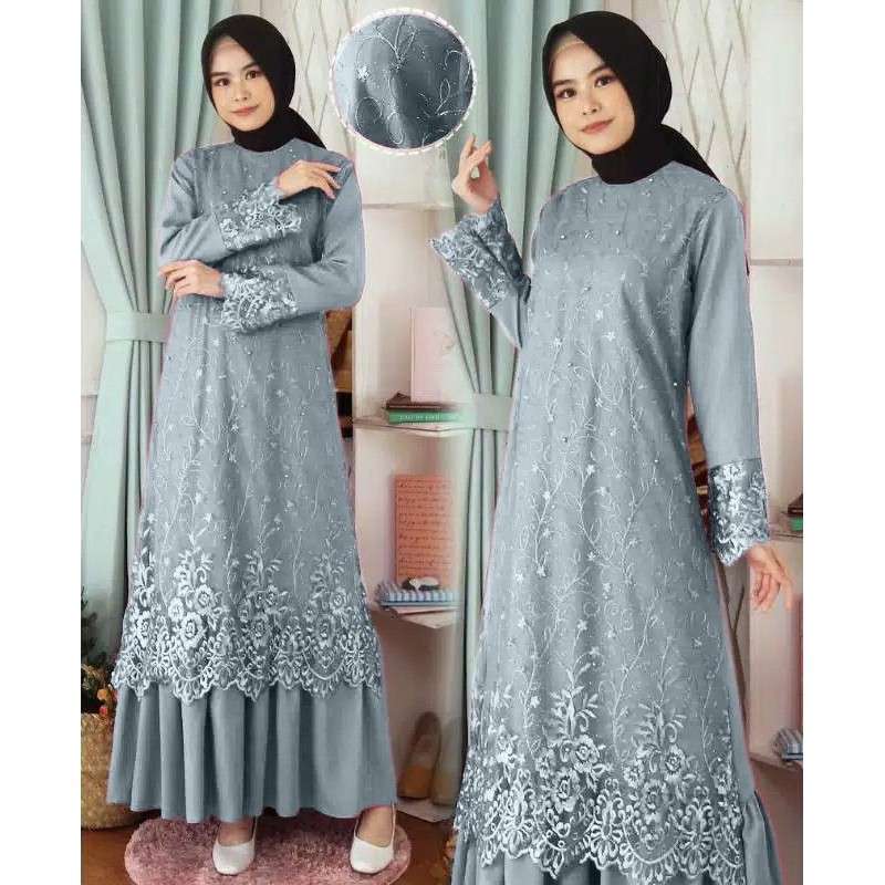Jual Gamis Maxi Bruklat Paramita Dress Brokat / Gaun Bridesmaid Modern ... Jual Gamis Maxi Bruklat Paramita Dress Brokat / Gaun Bridesmaid Modern ...