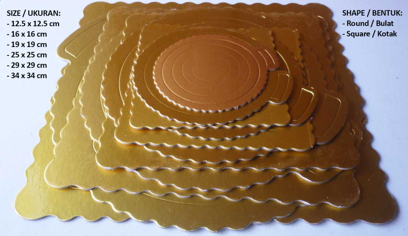 Jual HX152 Karton Papan Alas Tatakan Kue Tart Pudding Cake Carton Board ...