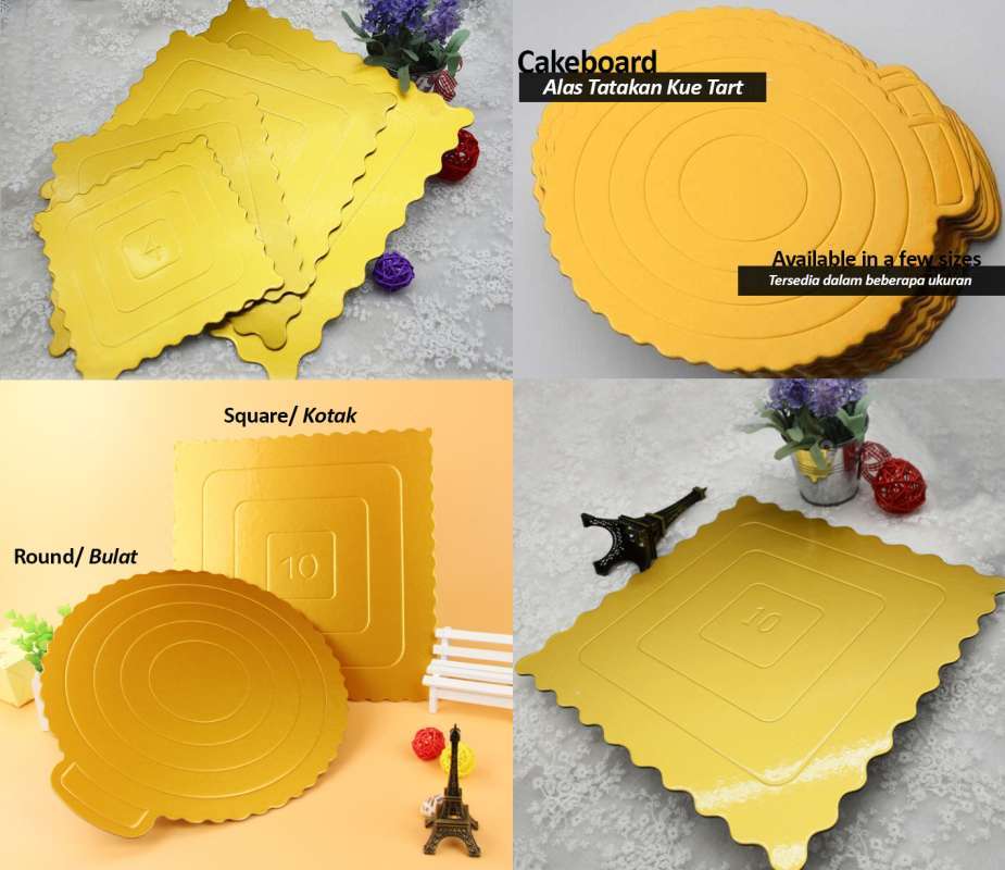 Jual HX152 Karton Papan Alas Tatakan Kue Tart Pudding Cake Carton Board ...