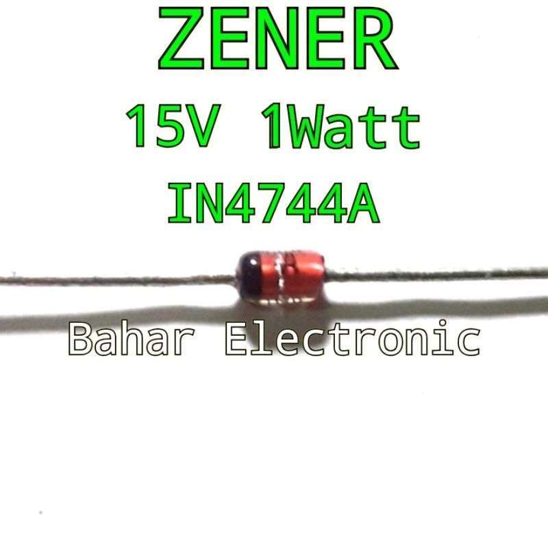 Jual Dioda Zener 15V 1W IN4744A di Seller Bahar Electronic - Oroombo Wetan, Kab. Pasuruan | Blibli